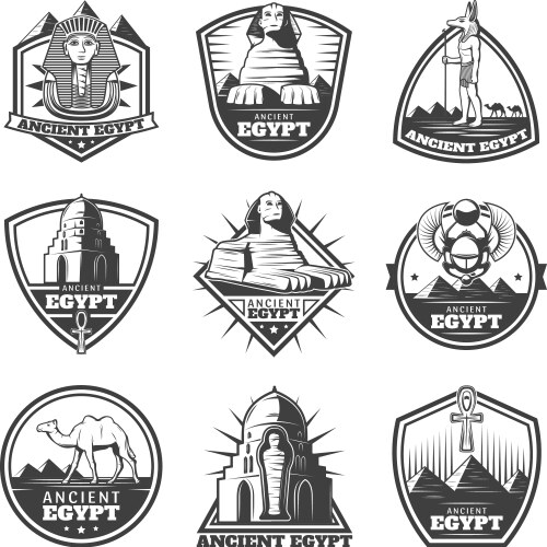 Ancient Egypt Symbols Royalty Free Vector Image