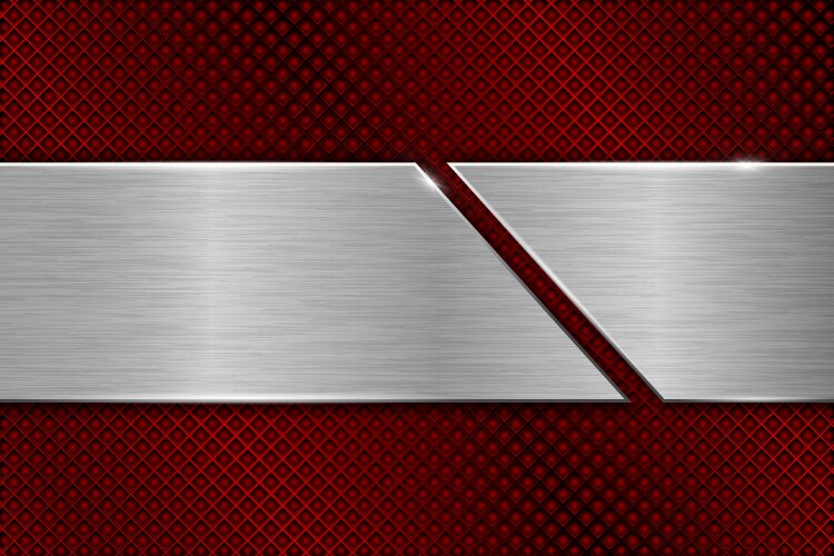 Red and silver metal texture Royalty Free Vector Image