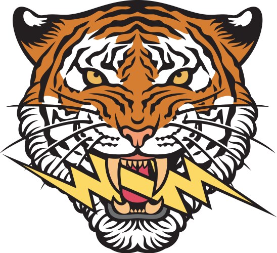 Roaring Tiger Mascot Icons – Royalty-Free Vector | VectorStock