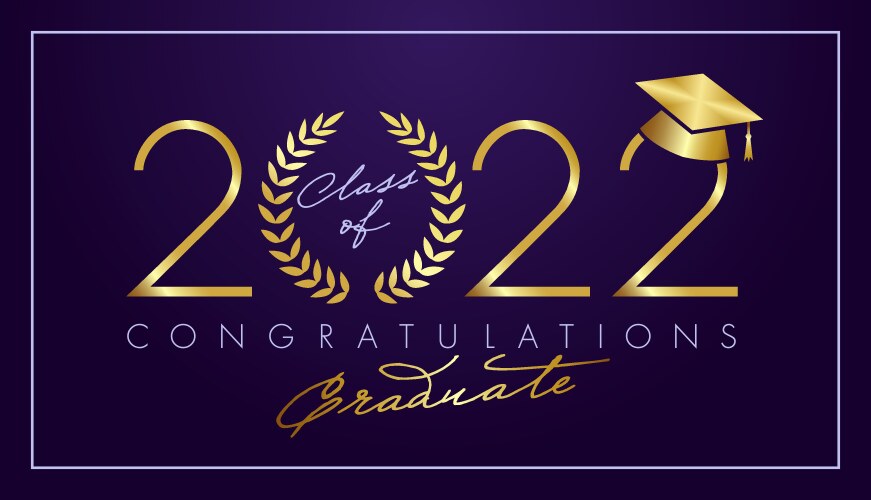 2022 beautiful graduation cylinder Royalty Free Vector Image