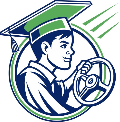 Driving school logo Vector Images & Graphics for Commercial Use ...