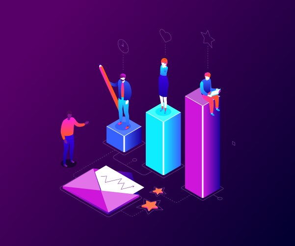 Business competition concept-group competitive Vector Image