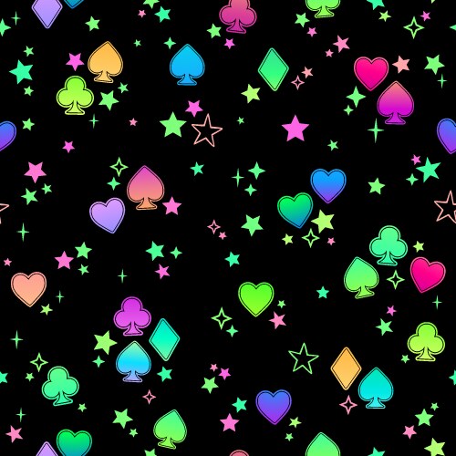 Seamless of bright multicolored icons of Vector Image