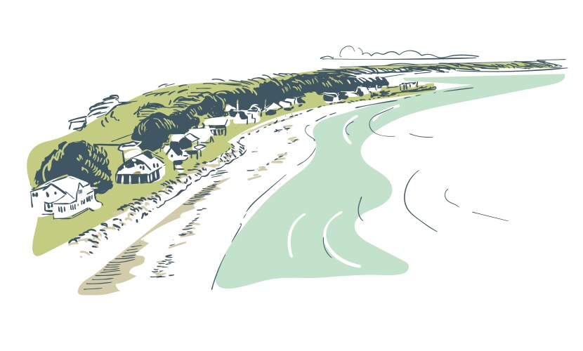 Beach Scene Line Drawing Vector Images (over 210)