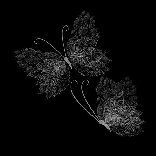 Butterfly sparks background abstract white Vector Images & Graphics for ...