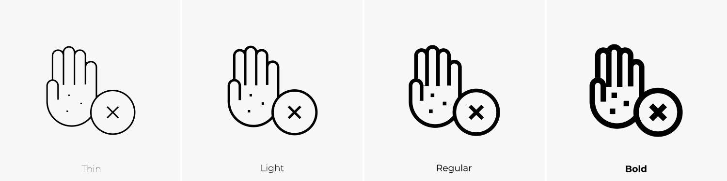 Complain icon thin light regular and bold style Vector Image