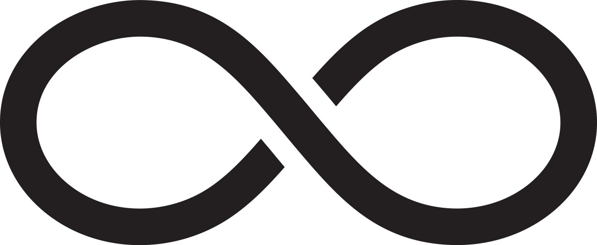 Infinity sign icon Royalty Free Vector Image - VectorStock