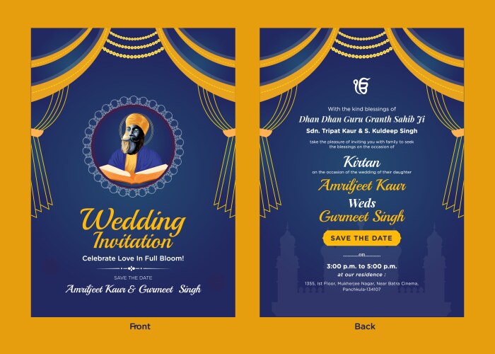 Paper horizontal invitation card Royalty Free Vector Image