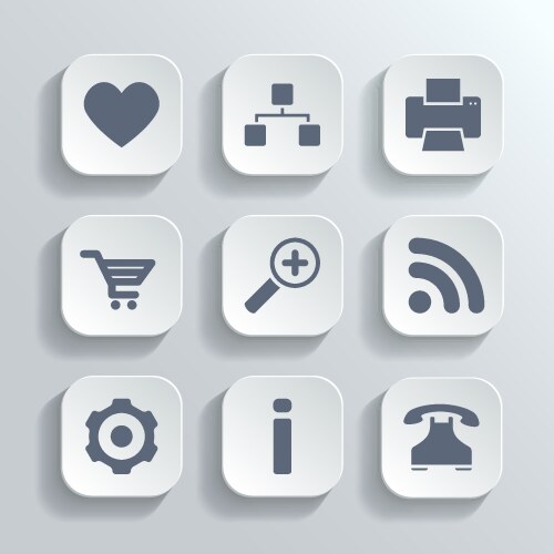 Set of 100 icons for web design Royalty Free Vector Image