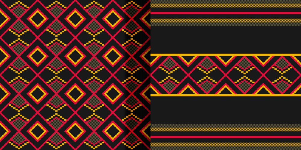 Ethnic seamless pattern african kente cloth Vector Image