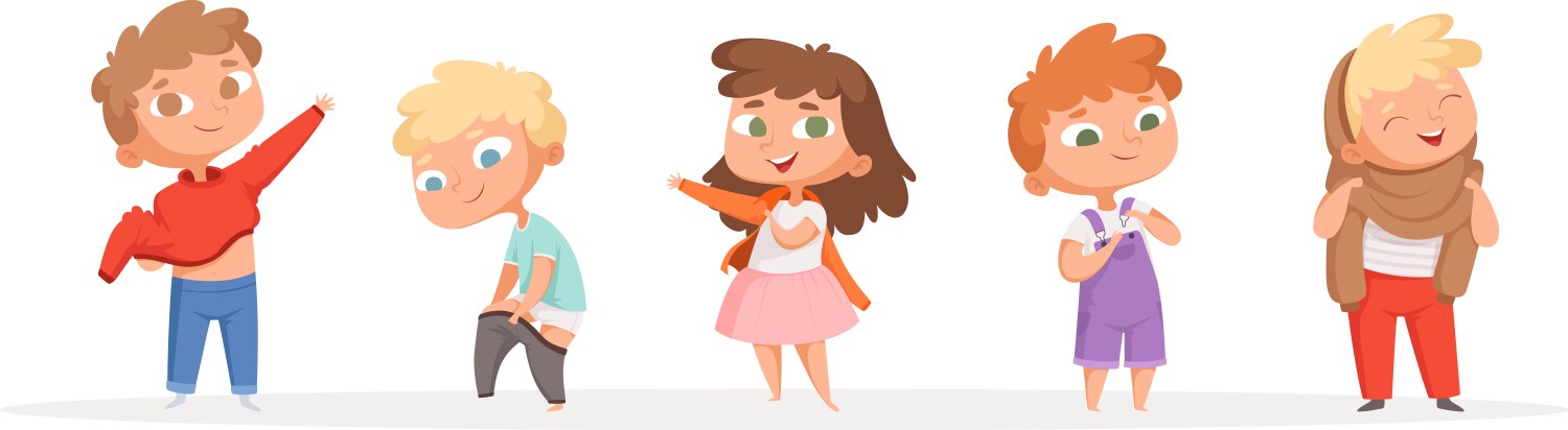Child Changing Clothes Vector Images (over 330)
