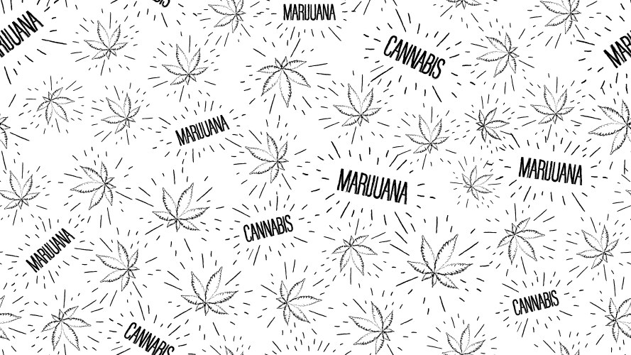 Marijuana Leaf Black and White Vector Images (over 2,500)
