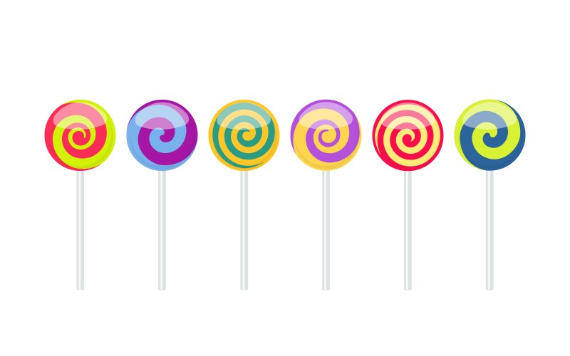 Colorful Lollipop Collection – Royalty-Free Vector | VectorStock