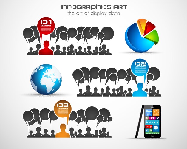 Infographics concept to display your data Vector Image