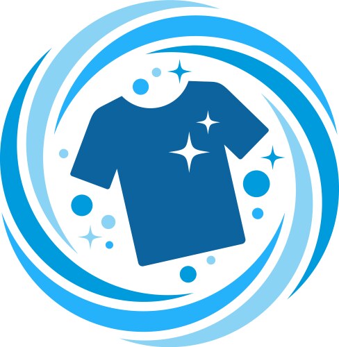 Laundry logo Royalty Free Vector Image - VectorStock