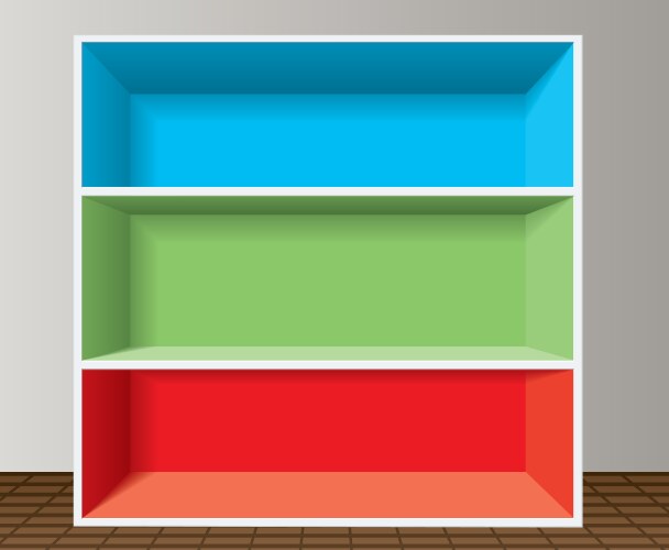 Empty Bookshelf Vector Images (over 5,800)
