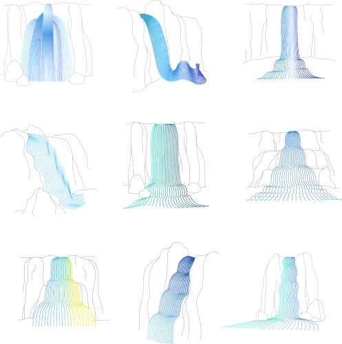 Waterfall Drawing Vector Images (over 1,600)