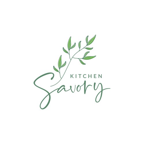 Organic kitchen logo with a combination of chefs Vector Image