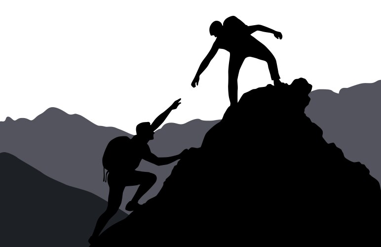 H D Rock Climbing Silhouette