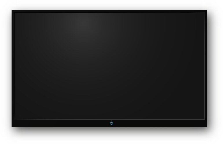 Modern TV Mockup - Blank Screen Royalty Free Vector Image