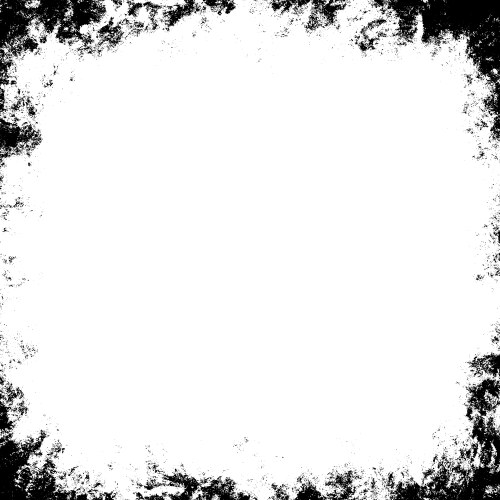 Dirty wall texture frame background on transparent