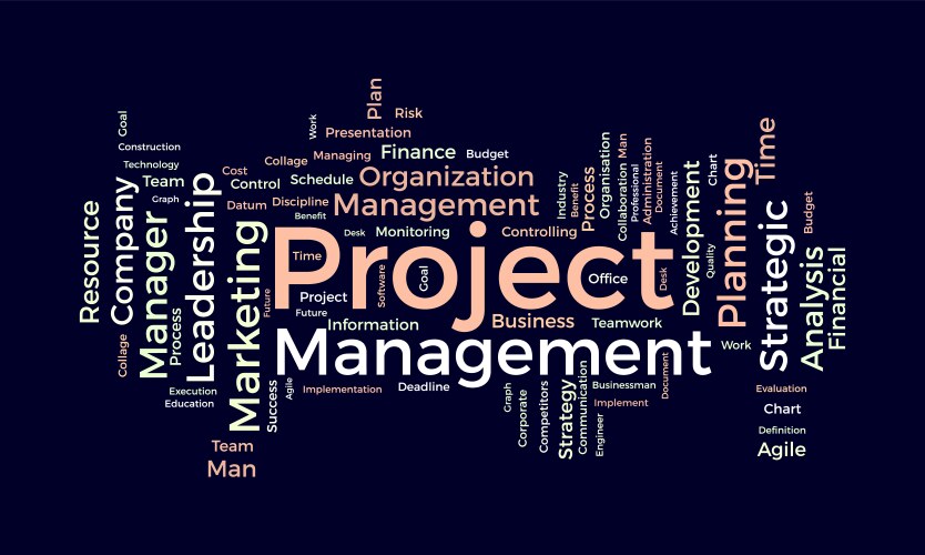 Project Management Word Cloud Vector Images (over 460)