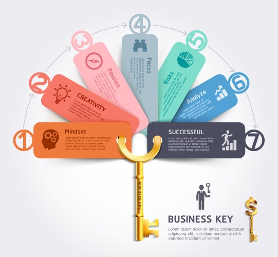 Business infographic elements template Royalty Free Vector
