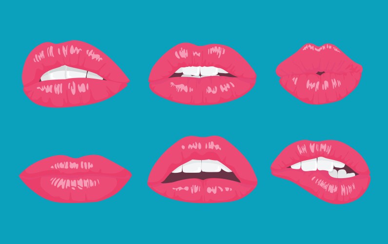 Lips Royalty Free Vector Image - VectorStock