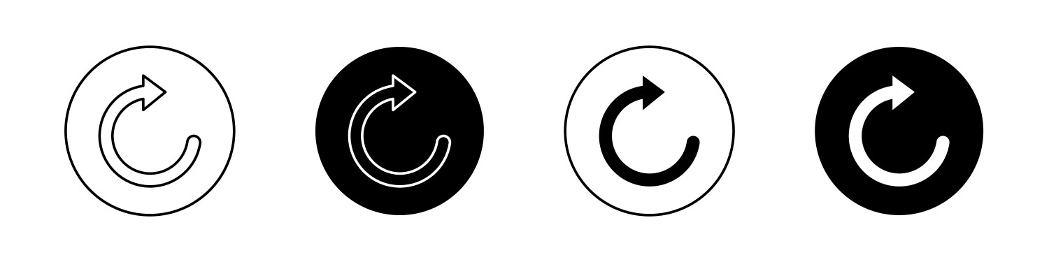 Refresh icon Royalty Free Vector Image - VectorStock