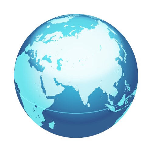 Abstract polygonal planet world globe map Vector Image Abstract polygonal planet world globe map Vector Image