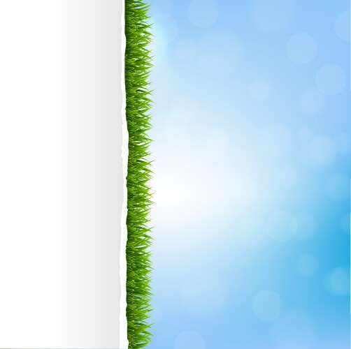 Grass and paper Royalty Free Vector Image - VectorStock