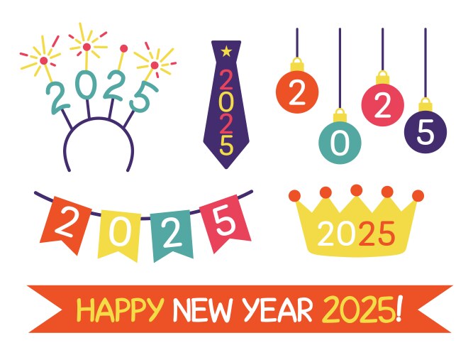 Celebrating New Years Clip Art
