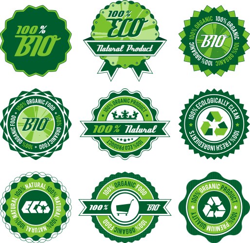 Wine label set flat Royalty Free Vector Image - VectorStock