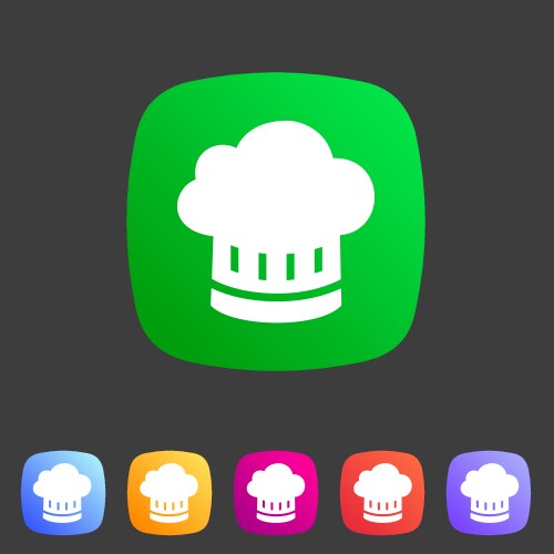 Chef cook food gold logo Royalty Free Vector Image