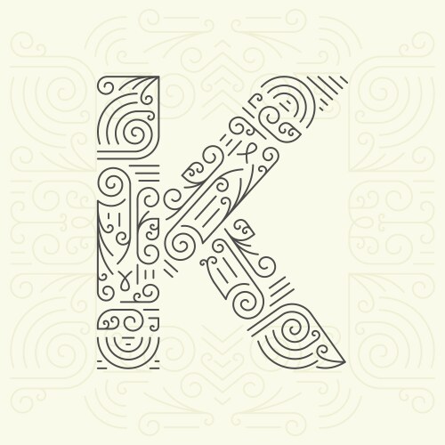 K Monogram Vector Images (over 41,000)
