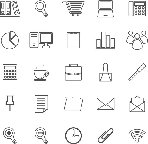 Business pattern office items innovation Vector Image