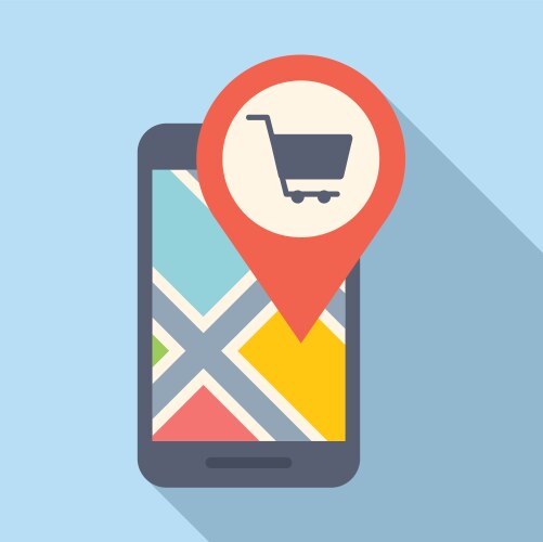 Place shop locator icon simple mobile app Vector Image