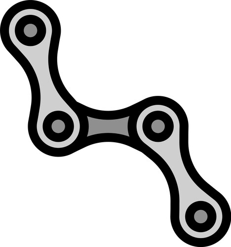 Symbol chain Royalty Free Vector Image - VectorStock