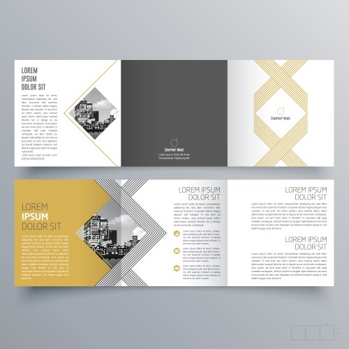 Template booklet design cover and inside pages Vector Image