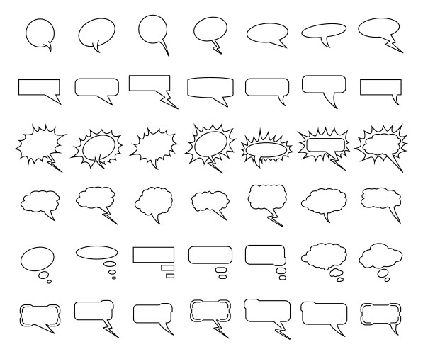 Comic boom set Royalty Free Vector Image - VectorStock