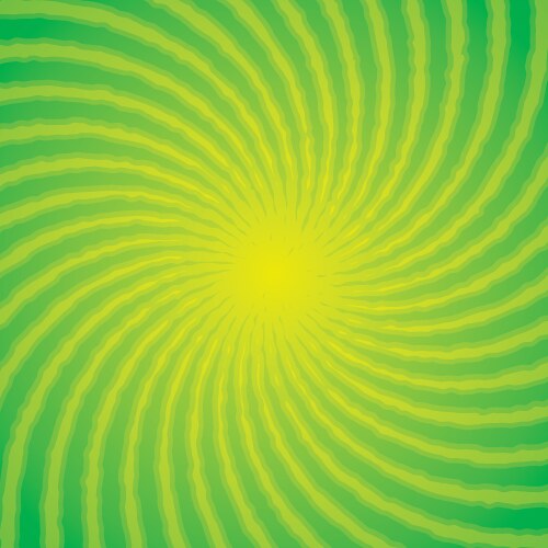 Green radiant background with circular swirl Vector Image