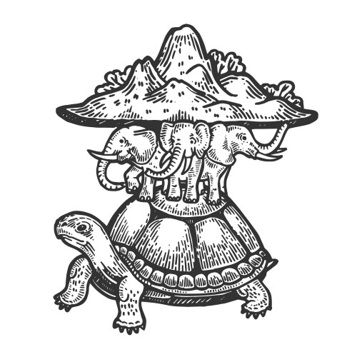 African spurred tortoise cheerful turtle walking Vector Image