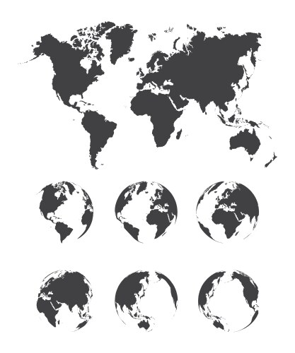 Round World Map Vector Images (over 37,000)