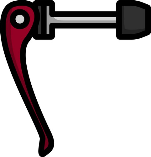 Bike quick release icon Royalty Free Vector Image