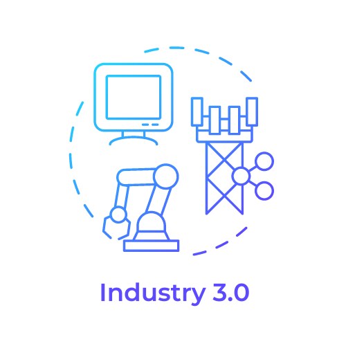 Scope 3 emissions soft blue concept icon Vector Image