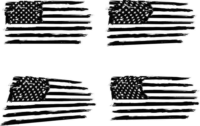 Usa flag distressed american military army Vector Image Usa flag distressed american military army Vector Image