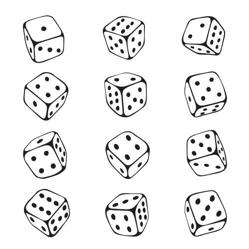 Dice Cartoon Vector Images (over 3,500)