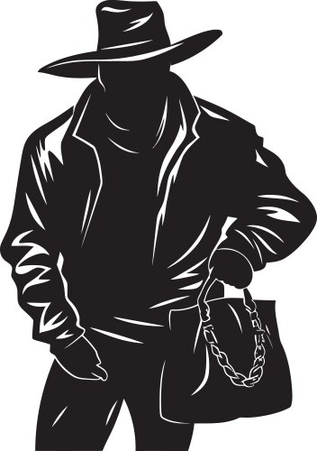Wanted cowboy robbers trail cartoon robber Vector Image