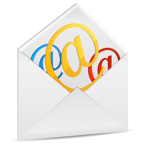 Mail notification icon Royalty Free Vector Image