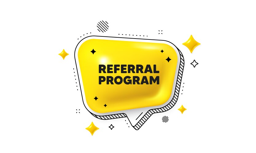 Referral program symbol refer a friend sign Vector Image